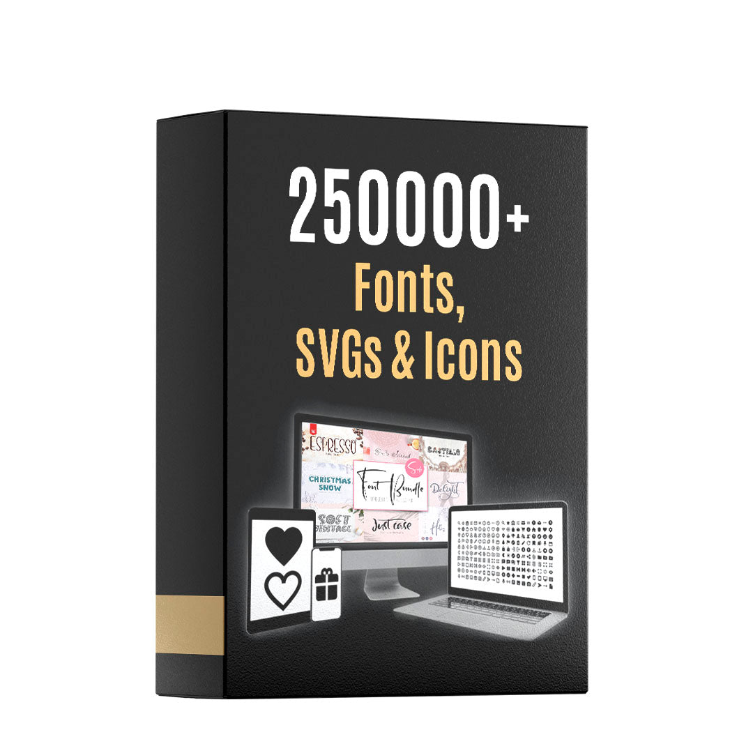 Ultimate Design Pack: 250,000+ Fonts | Digital Course – Digitalcourse
